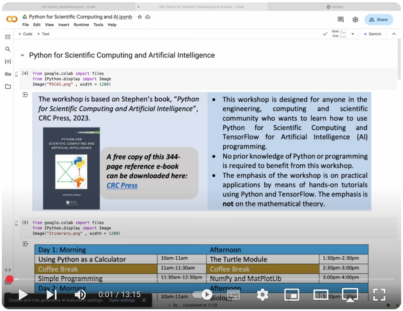 Professor Lynch Workshops